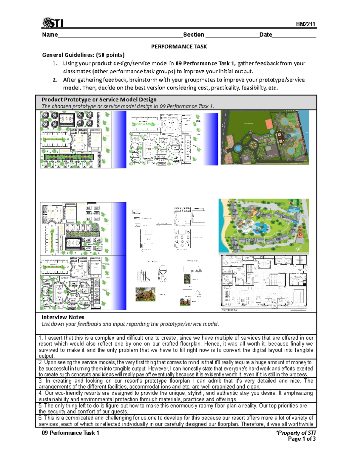10 Performance Task 1 - N/A - Name Section Date PERFORMANCE TASK ...