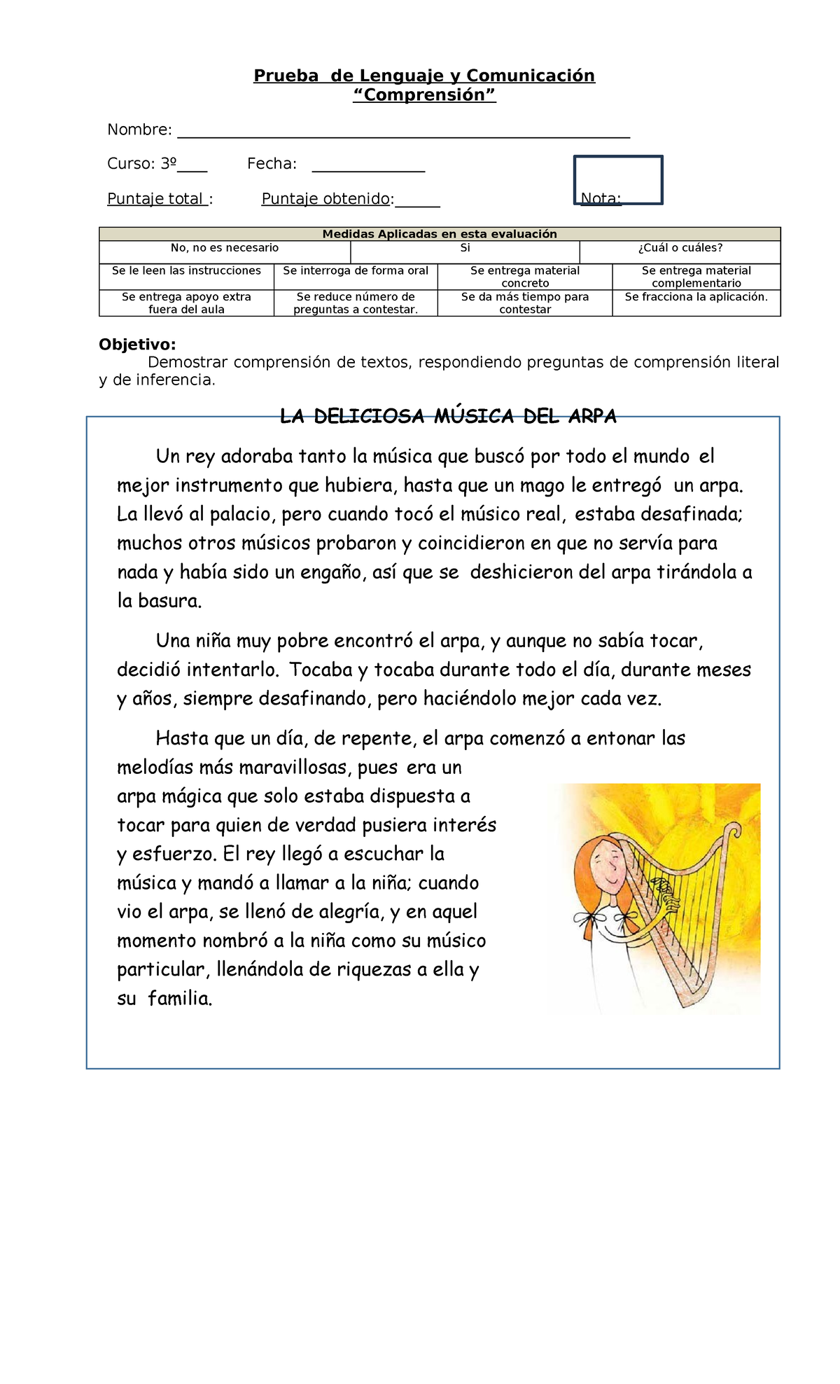 Prueba Causa Y Efecto - Prueba de Lenguaje y Comunicación “Comprensión ...