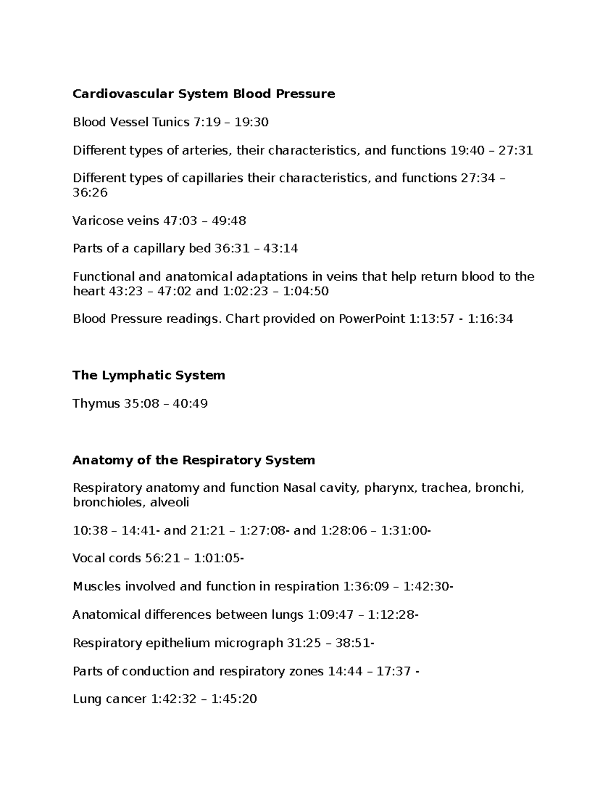 Exam 2 a&p lab review - Cardiovascular System Blood Pressure Blood ...