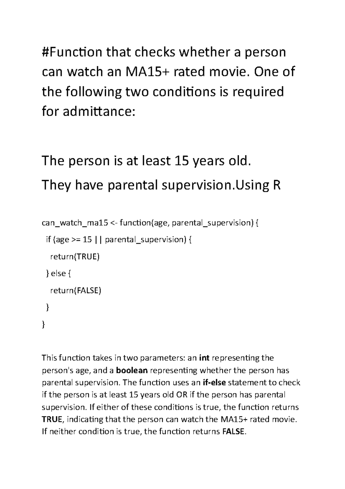Person can watch an MA15 using R - #Function that checks whether a ...