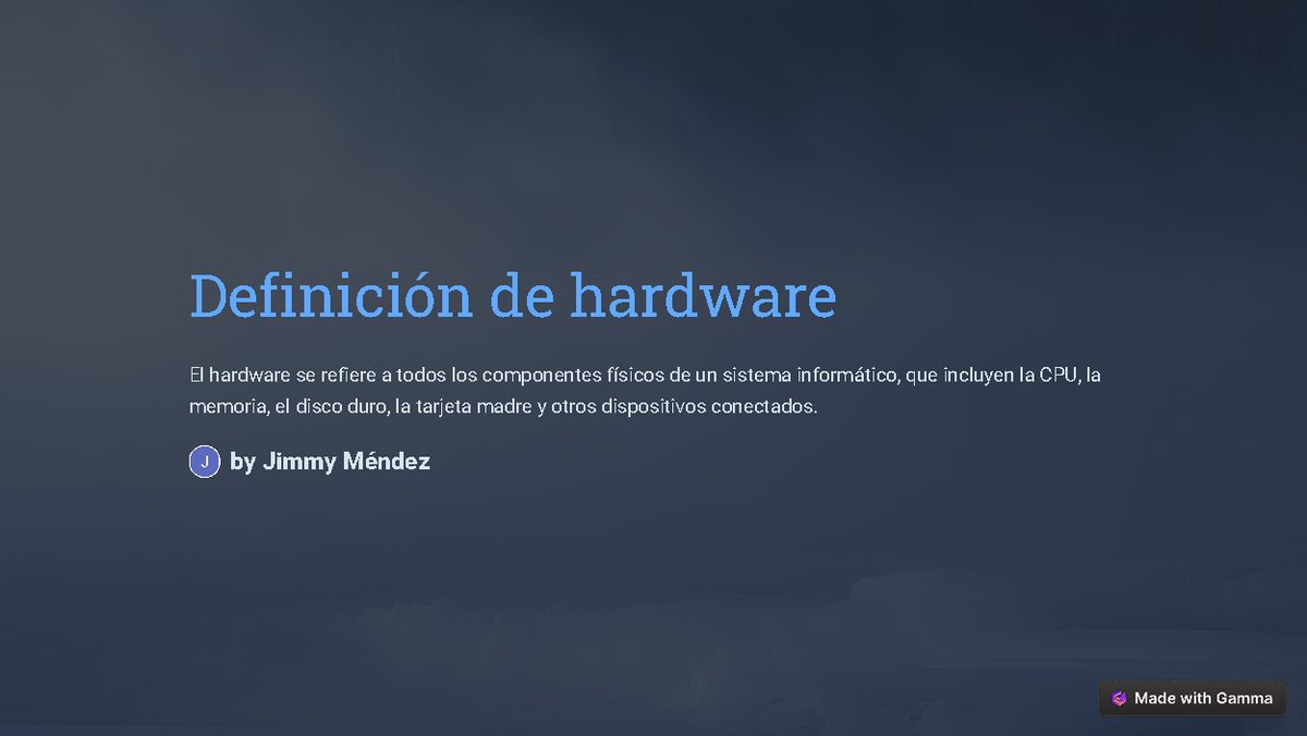 Untitled - definiciones - Definición de hardware El hardware se refiere ...