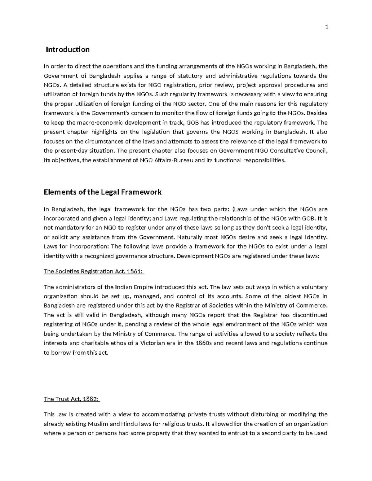 Ngo 306 - Introduction In order to direct the operations and the ...