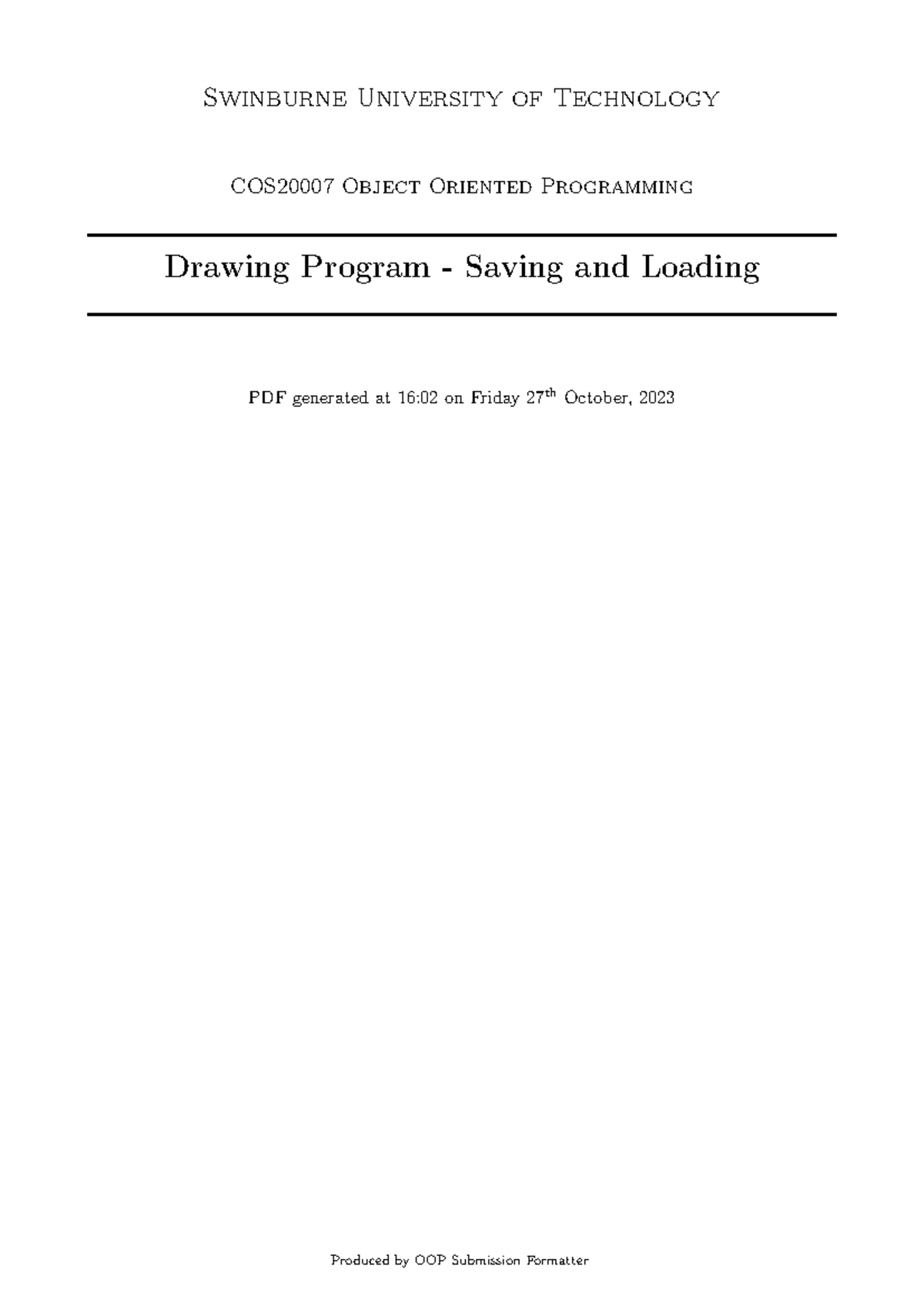 5.3C - Drawing Program - Saving and Loading - submission - Swinburne University of Technology ...