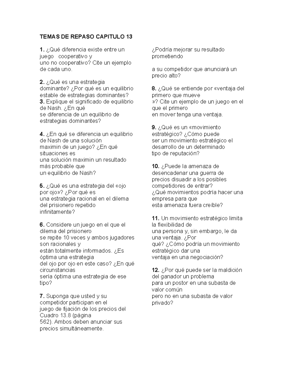 Temas DE Repaso Capitulo 13.docx Microeconomia III - TEMAS DE REPASO ...