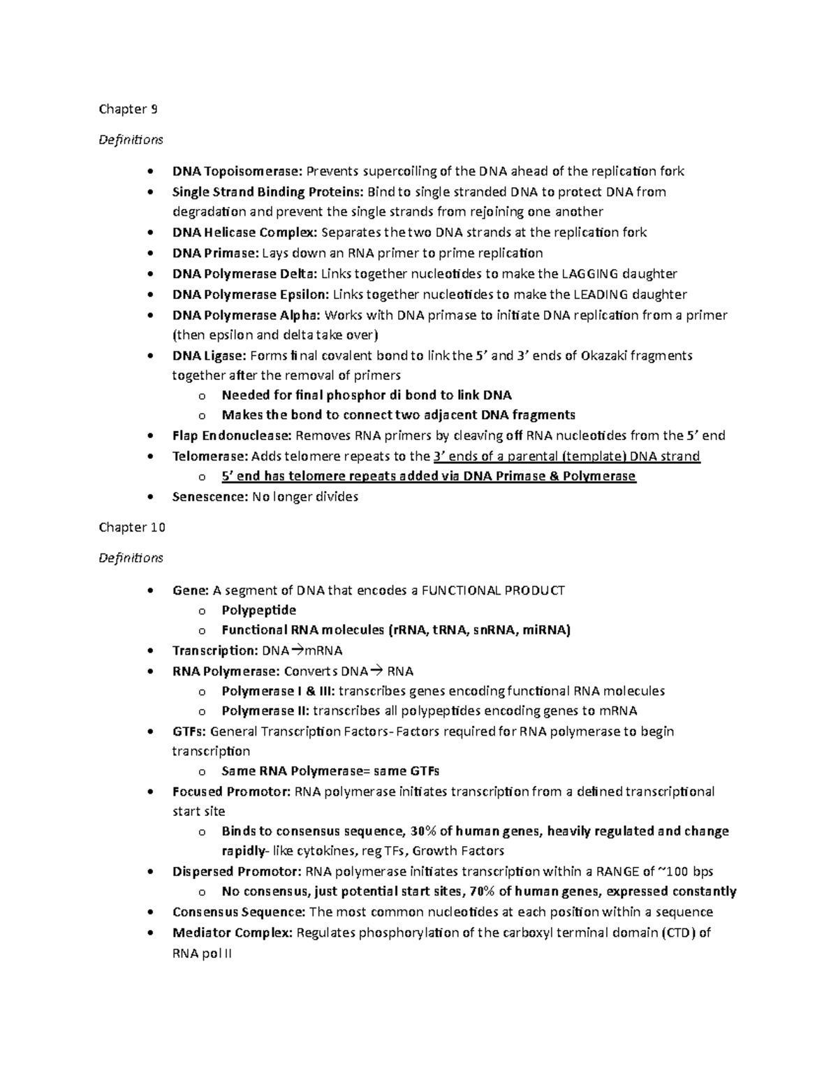 Human Genetics Exam 3 - These are summary pages of the study guides. By ...