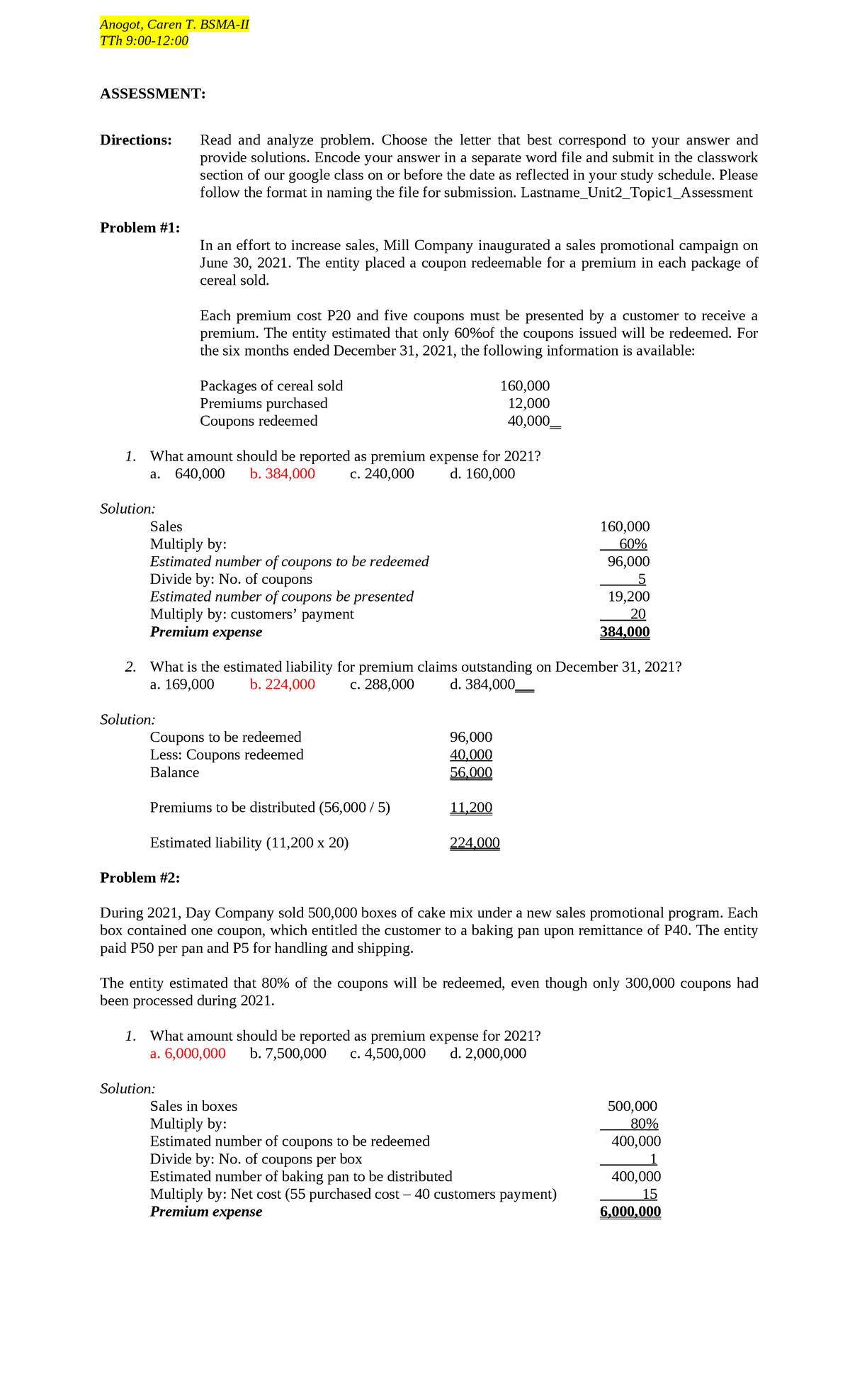 Unit2 Topic 1 Assessment - Intermediate Accounting 1 - JRMSU - Studocu