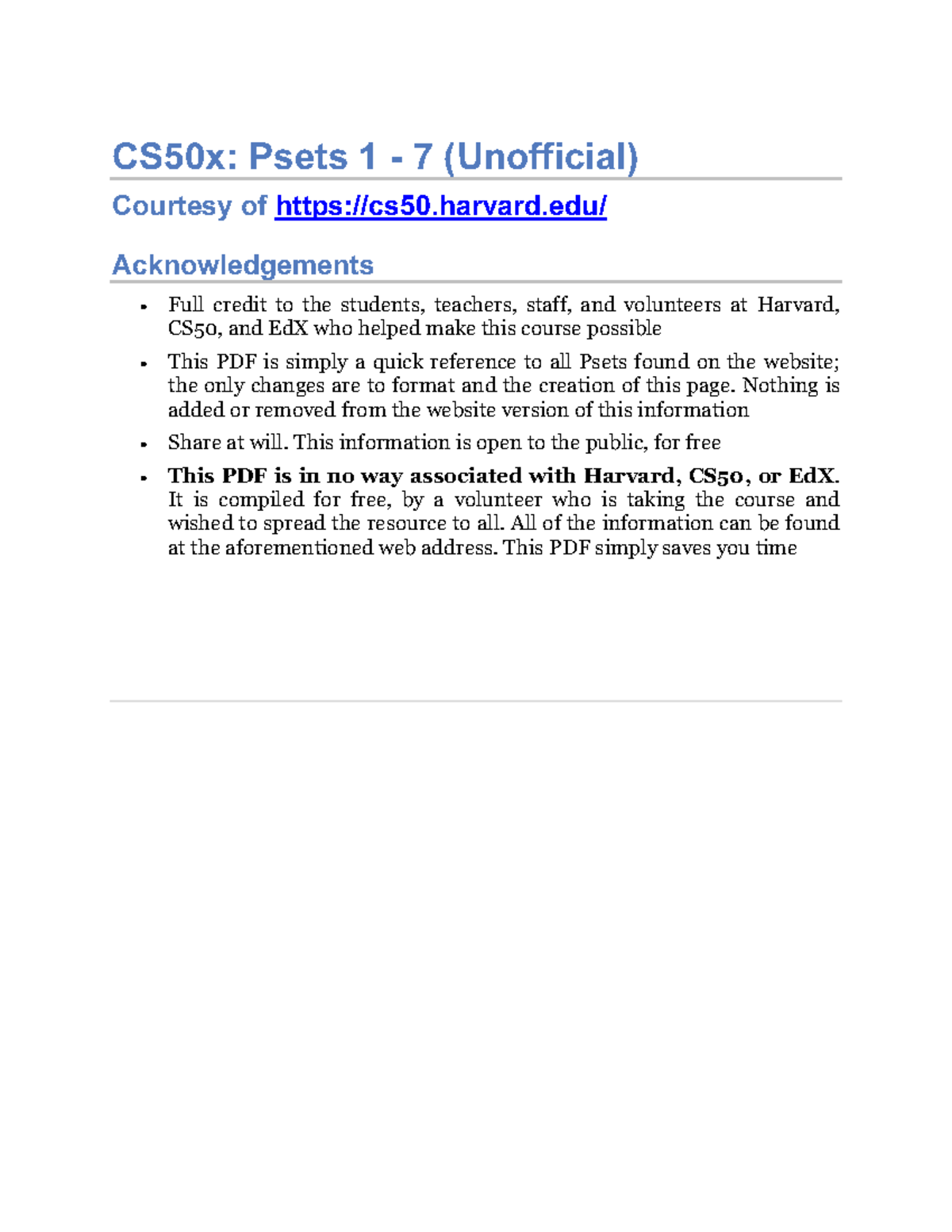 CS50 Pset 1-7 Standard - this is the detailed resolution for all the ...