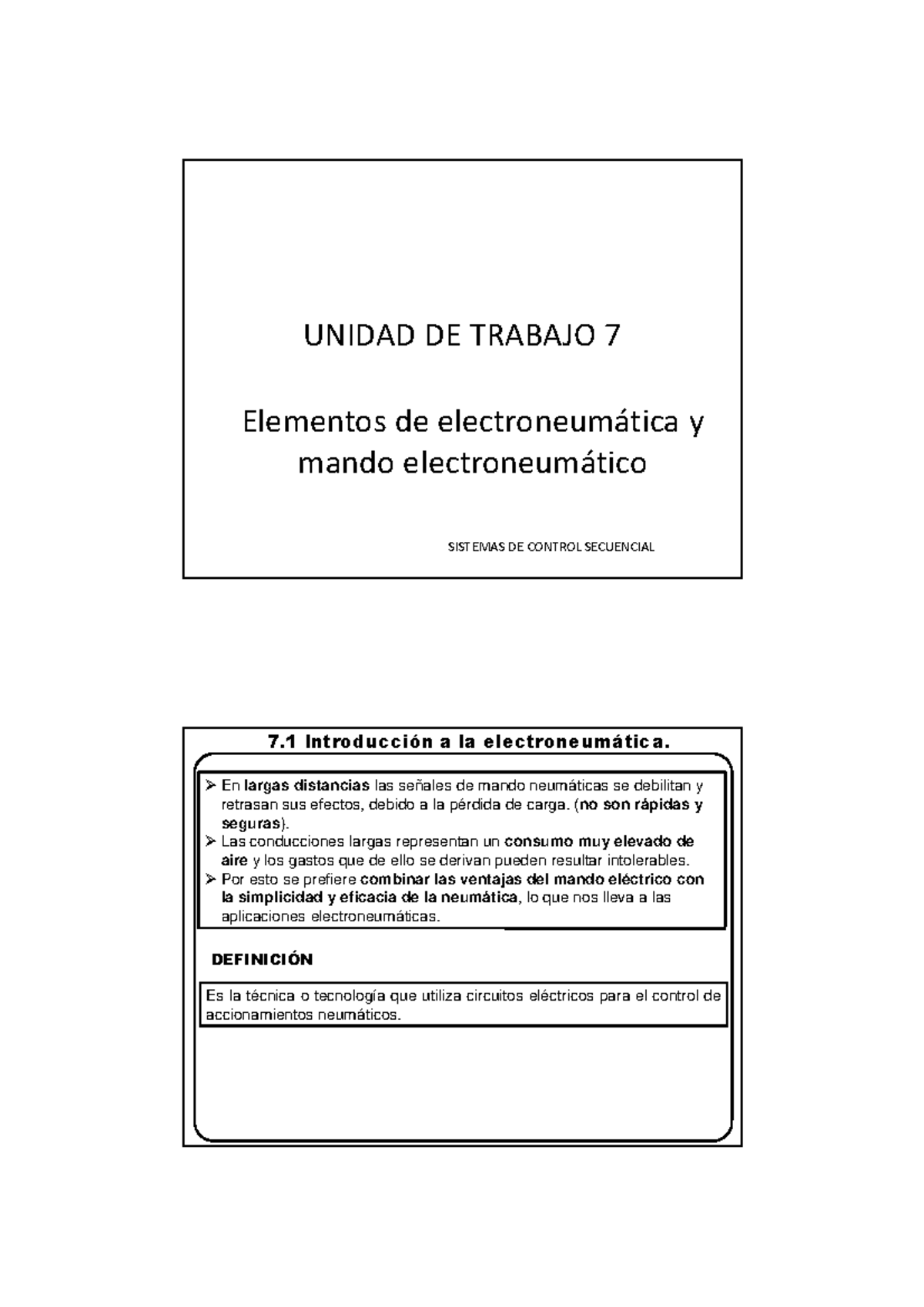 Unidad 7 SCS - Elementos de electroneumática y mando electroneumático ...