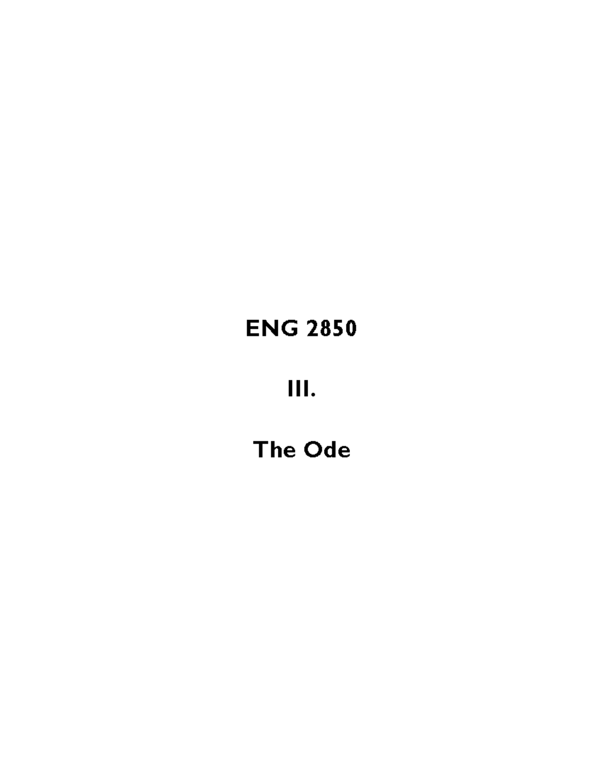 3. The Ode - Mechanical Engineering (ME-UY 4313) - Edit - ENG 2850 III ...