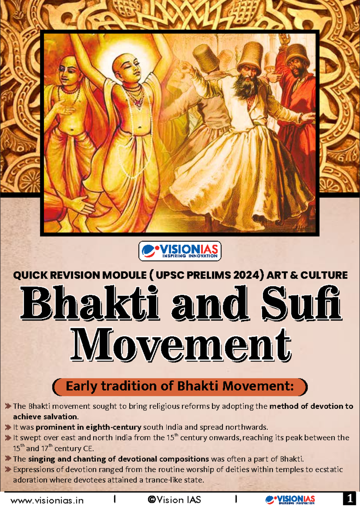 Bhakti and sufi movement - Early tradition of Bhakti Movement: Movement ...