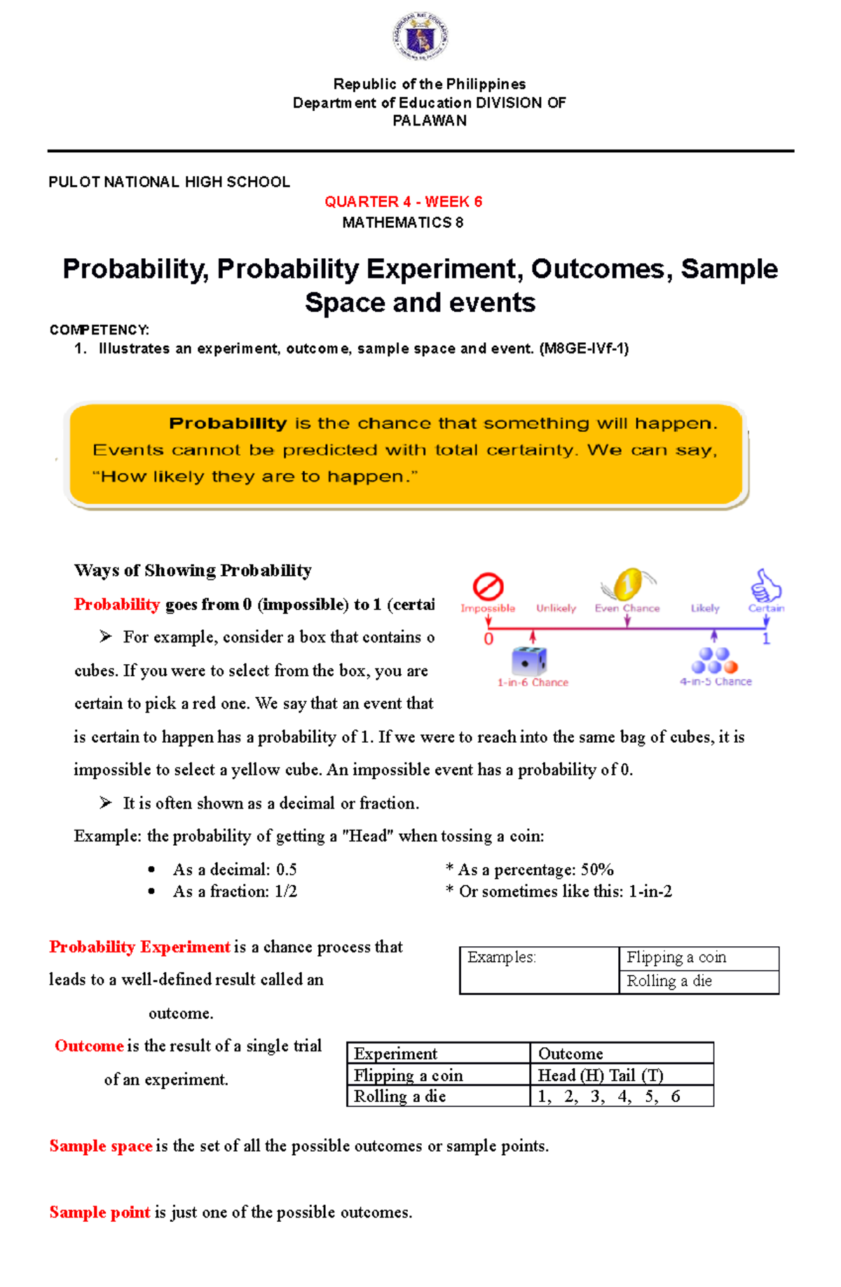 MATH 8 - WEEK 6- Q4 - Lecture Notes in Trigonometry 8.4.6 - Republic of ...