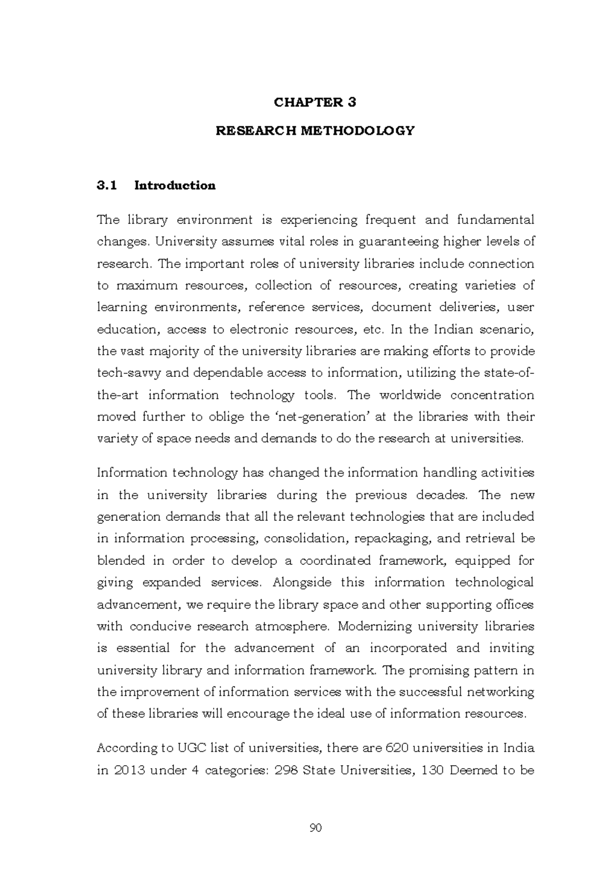 Statement of the problem - CHAPTER 3 RESEARCH METHODOLOGY 3 ...
