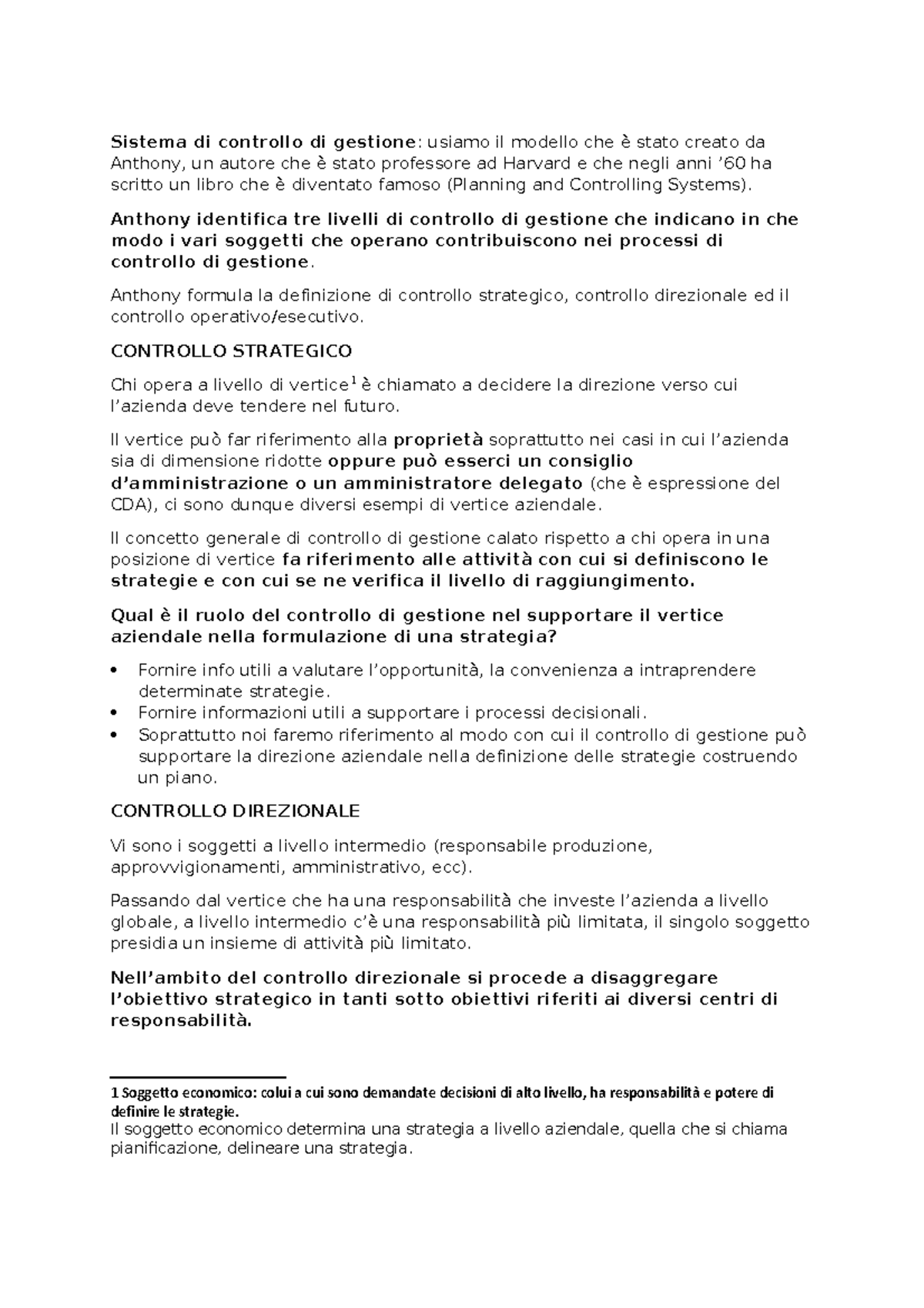 1 Parte PCG 2022-23 - Lezioni 1 MODULO - Sistema di controllo di ...