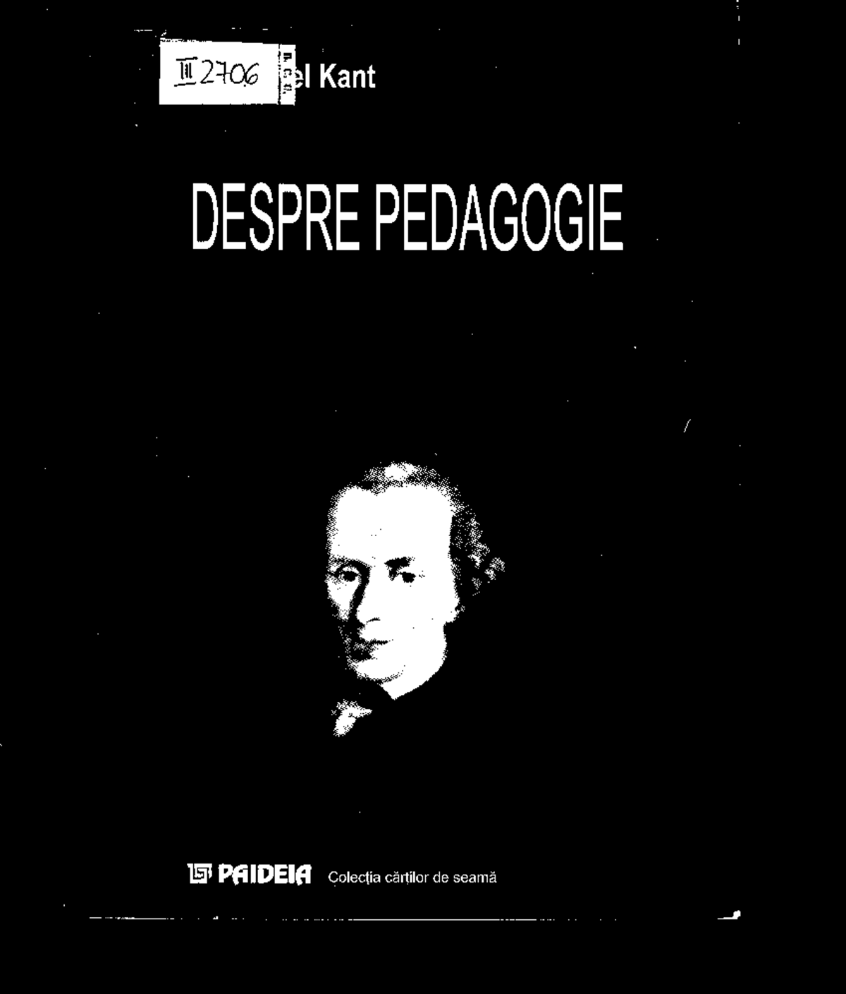 Despre-Pedagogie - Curs - r2w i: lmmanuelKant Dnrprn peoagogie iI ...