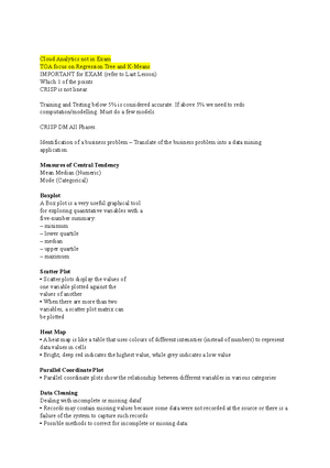 ANL303 - SUSS - Fundamentals of Data Mining - Studocu