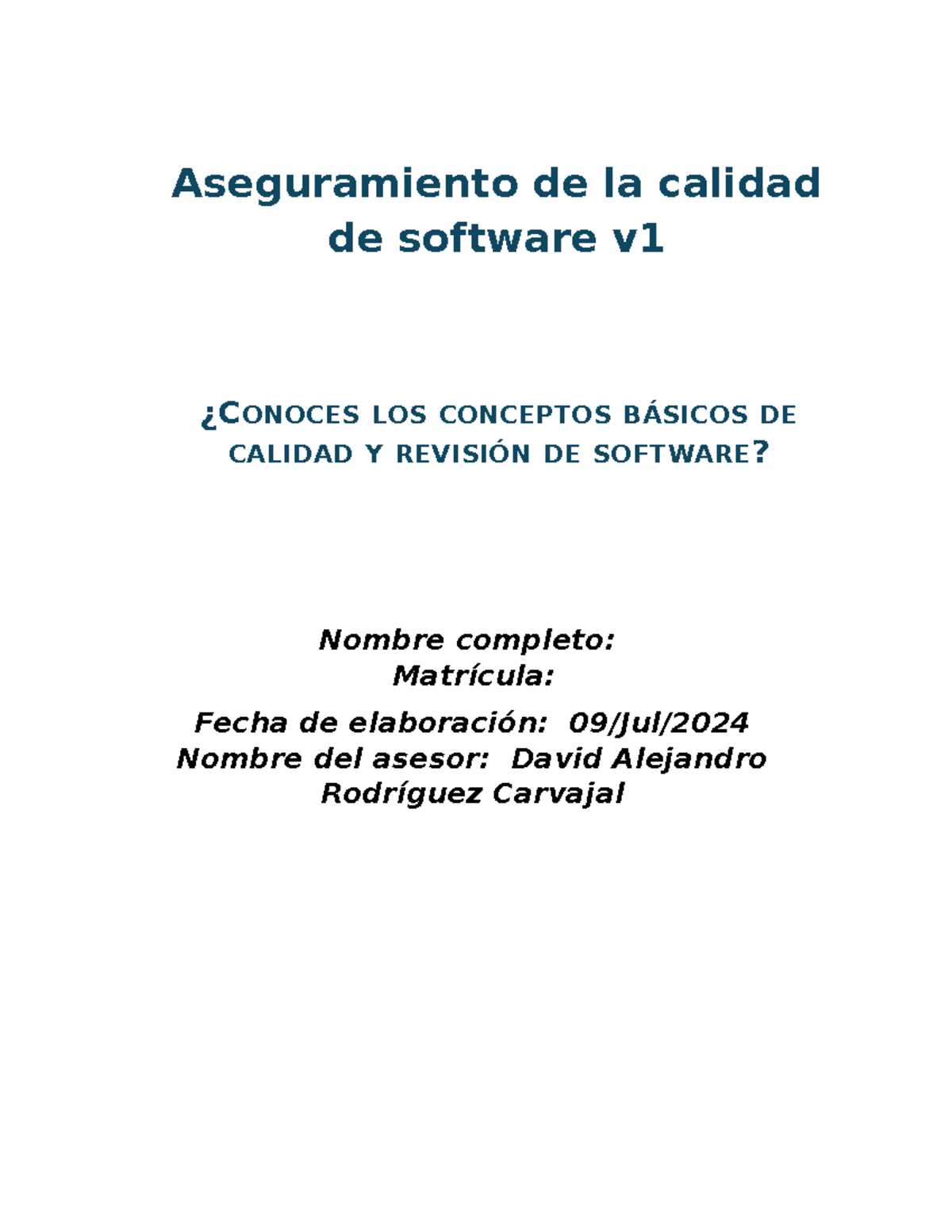 Conoces LOS Conceptos Básicos DE Calidad Y Revisión DE Software ...