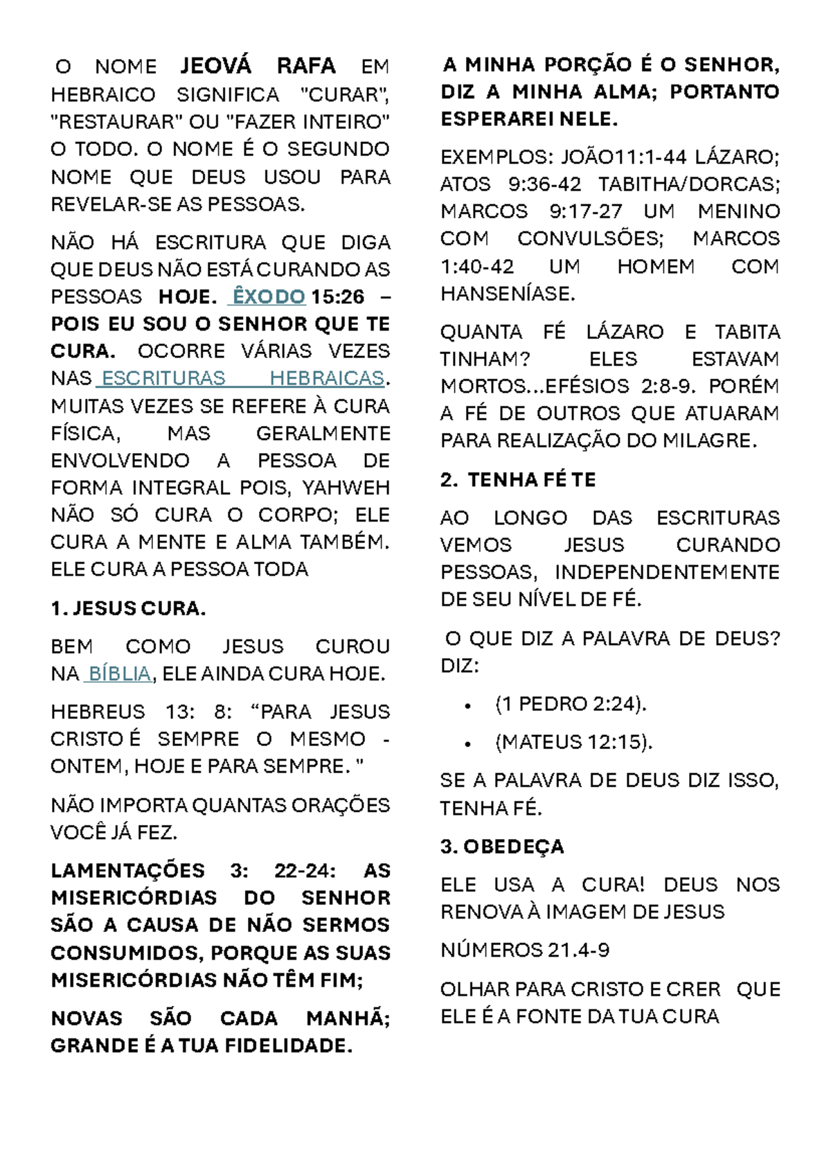 O NOME Jeová RAFA EM Hebraico Signific 1 - O NOME JEOVÁ RAFA EM ...