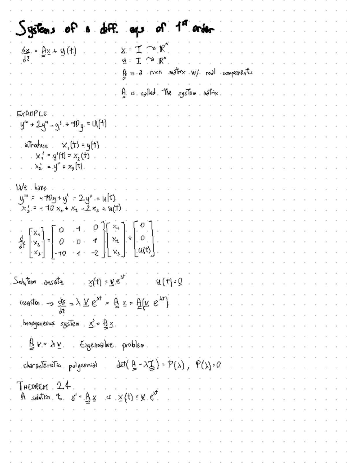 W02 - Lecture 2 - Advanced Engineering Mathematics 2 - DTU - Studocu