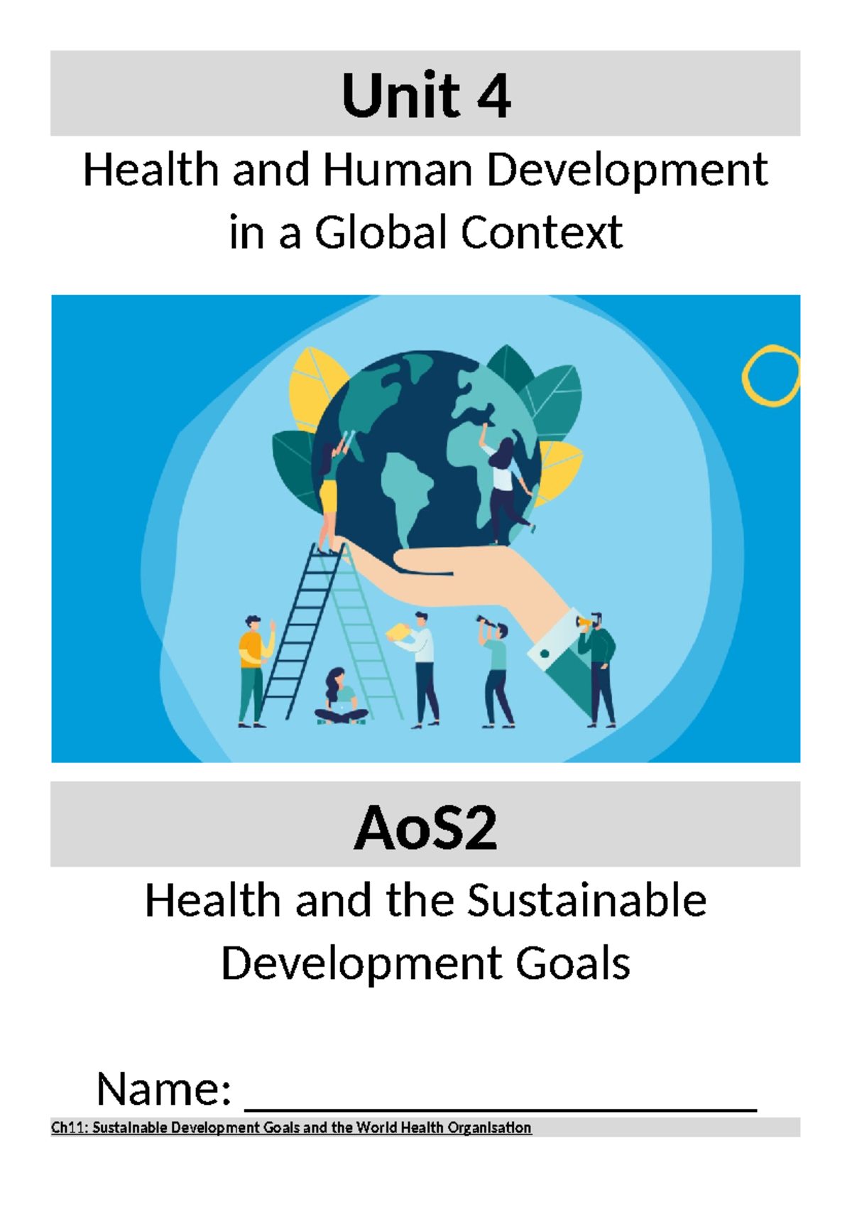 Ao S2 Booklet (1) - HHD - Unit 4 Health and Human Development in a ...