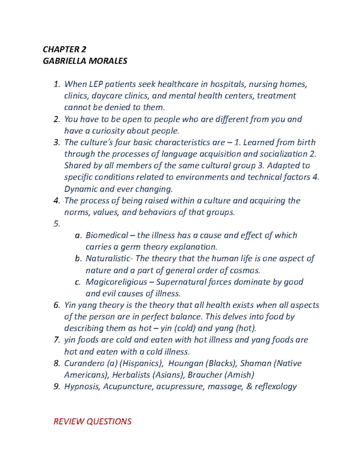 Chapter 2 - CHAPTER 2 GABRIELLA MORALES When LEP patients seek ...