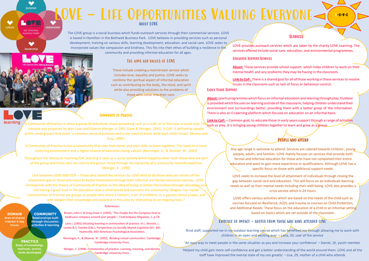 Poster emm - L-O-V-E LOVE – Life Opportunities Valuing Everyone The ...