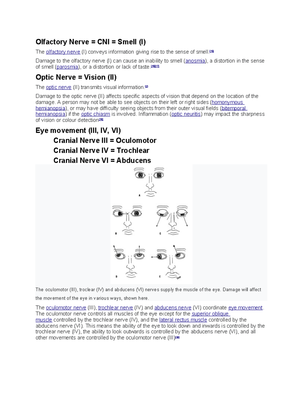 Cranial Nerves - Olfactory Nerve = CNI = Smell (I) The olfactory nerve ...