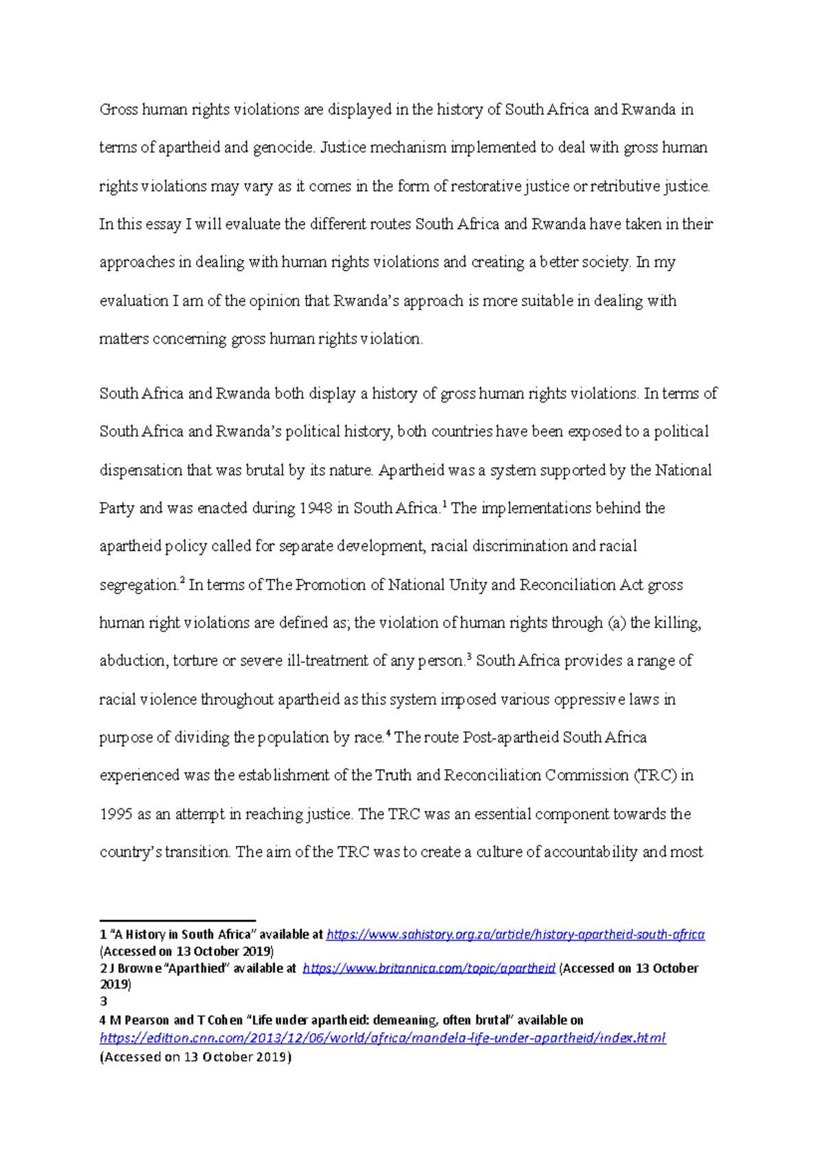 EED term 4 essay - constitutionality of genocide - Gross human rights ...