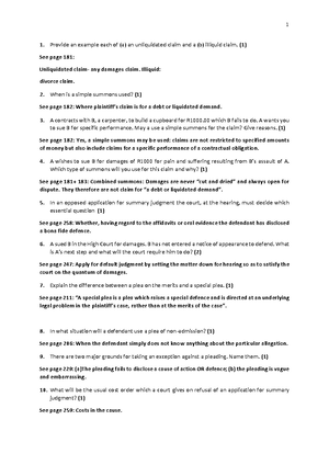 Precedent - examples - PRECEDENT 1 RETURN OF SERVICE IN THE HIGH COURT ...