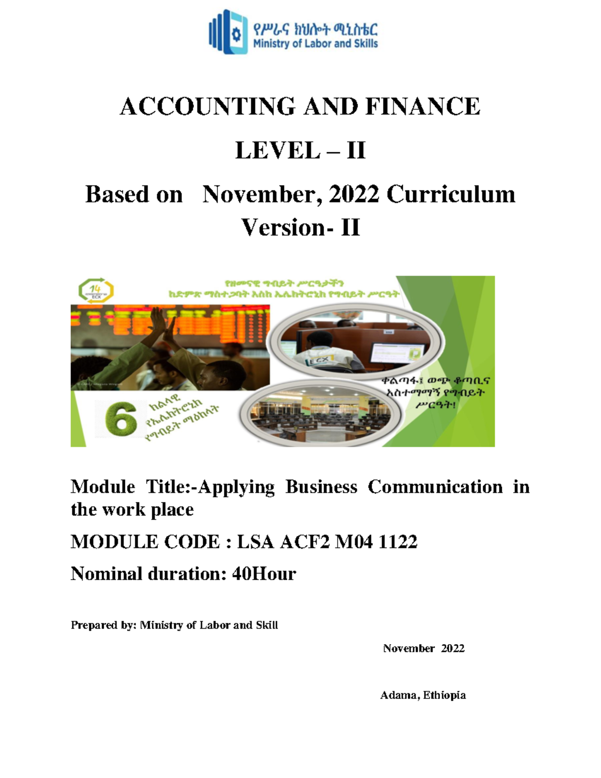 MO 04 Apliying business communicationin the work place - ACCOUNTING AND ...