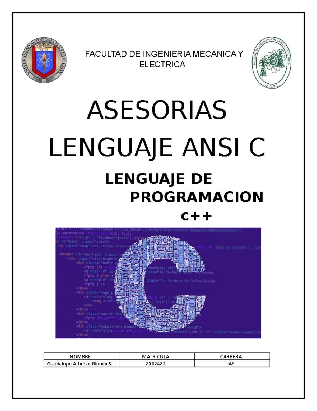 ACT#2-2082482 - trabajo - FACULTAD DE INGENIERIA MECANICA Y ELECTRICA ...