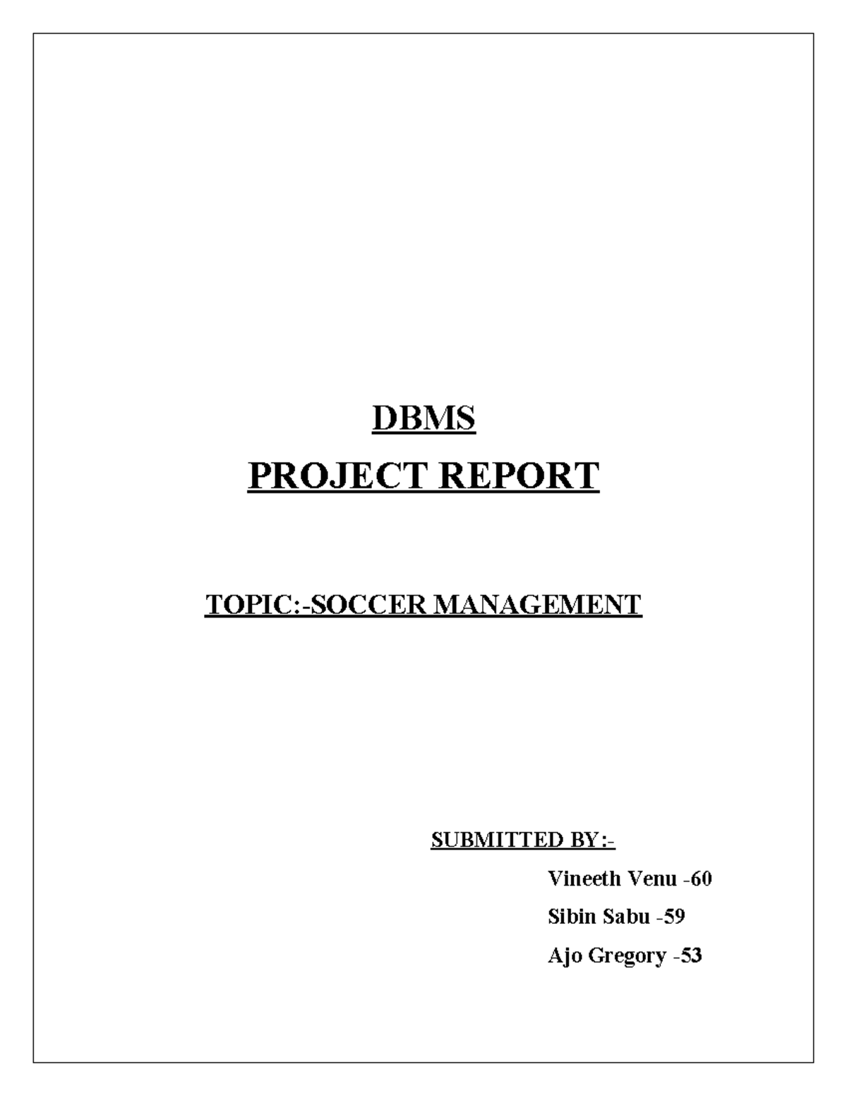 Soccer-management-system-report compress - DBMS PROJECT REPORT TOPIC ...