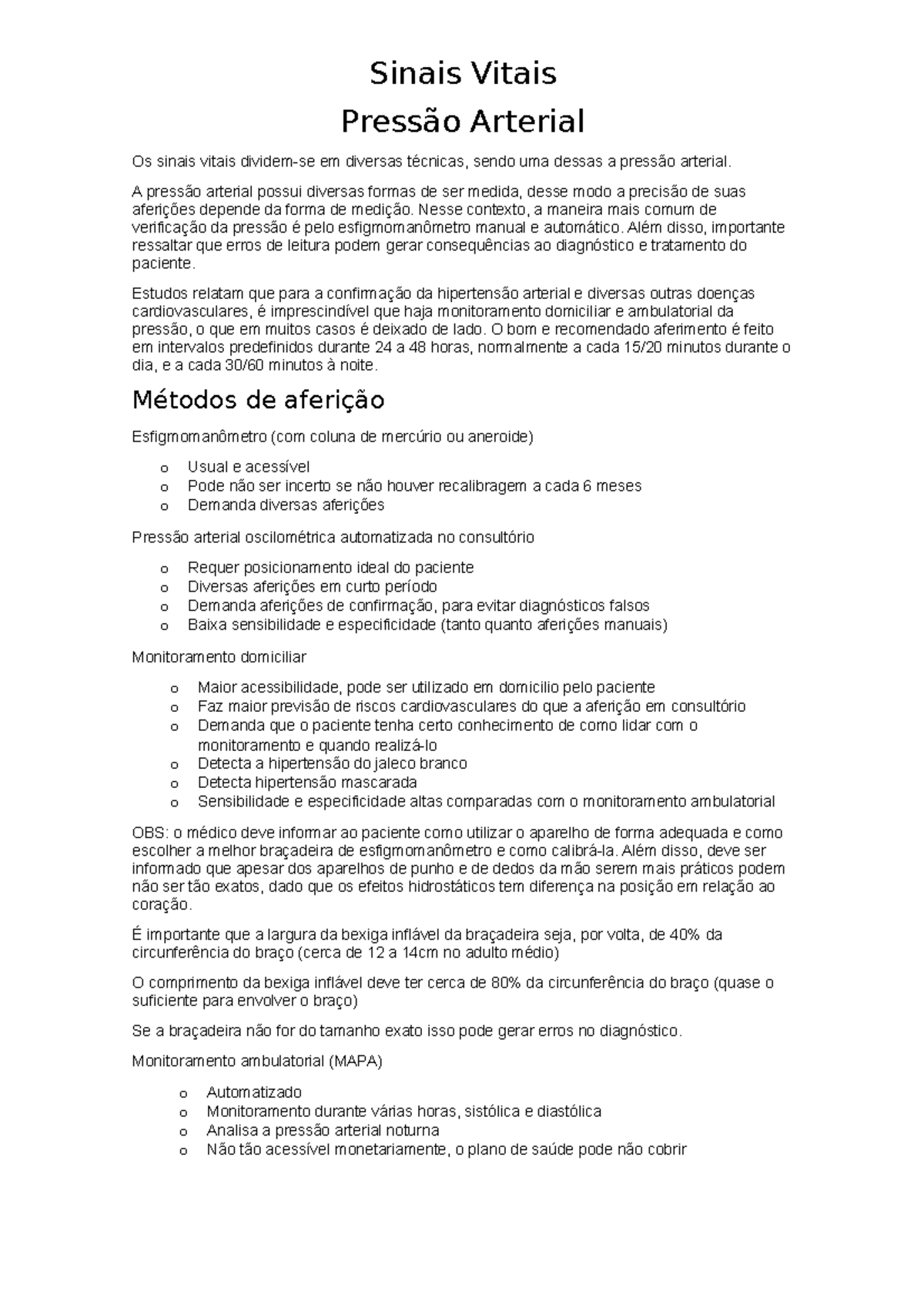 Pressão Arterial - Bates Propedeutica Medica - Sinais Vitais Pressão ...
