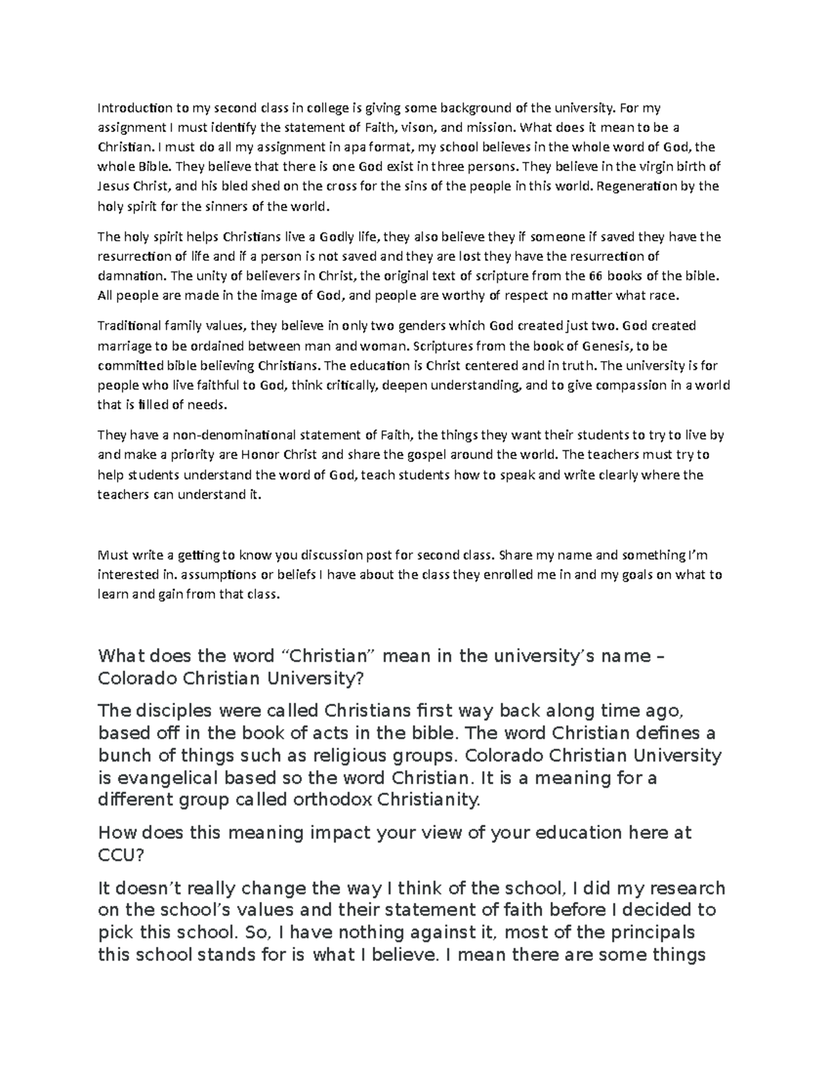 session 1 instructions and info about school - Introduction to my ...