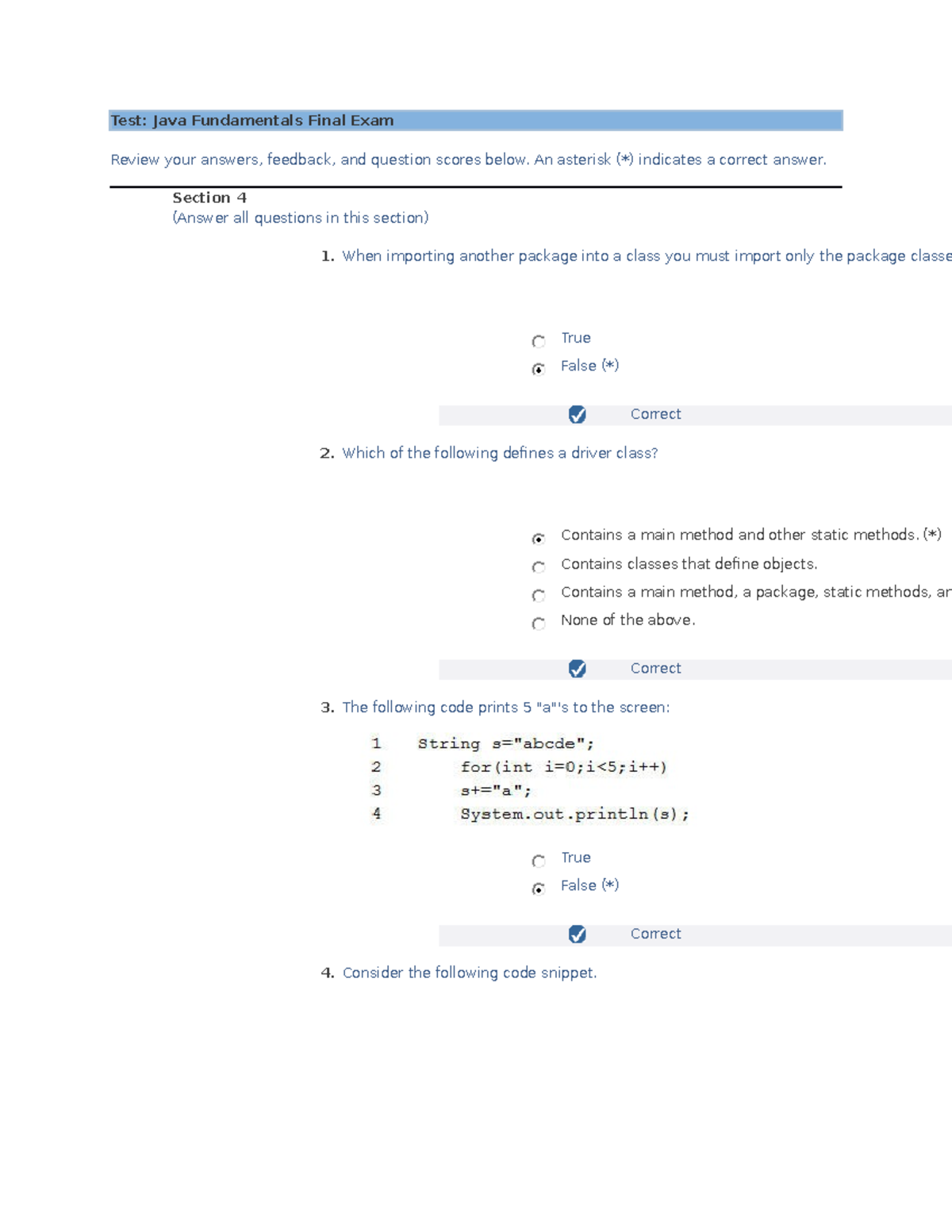 To AZ for the update on the Unpacked - Test: Java Fundamentals Final ...