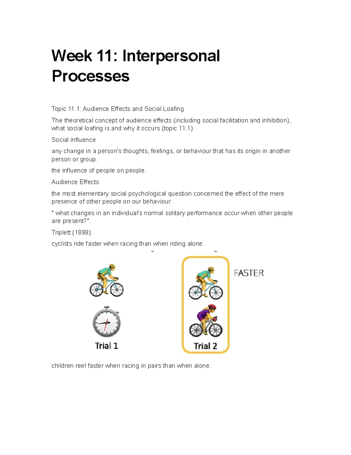 Week 11: Interpersonal Processes - Week 11: Interpersonal Processes ...