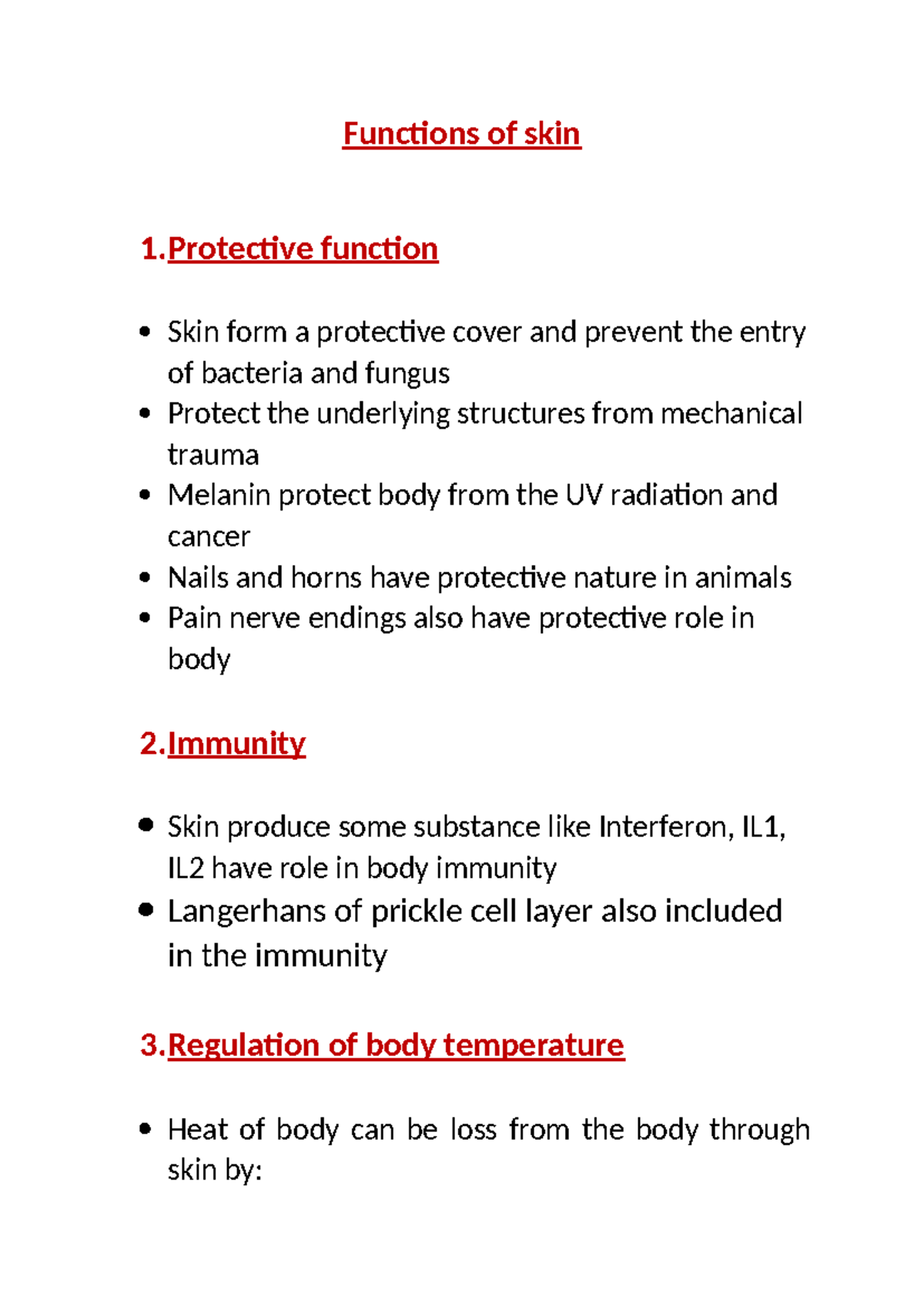 Functions of skin - 10. Absorptive function Skin absorb fat soluble ...