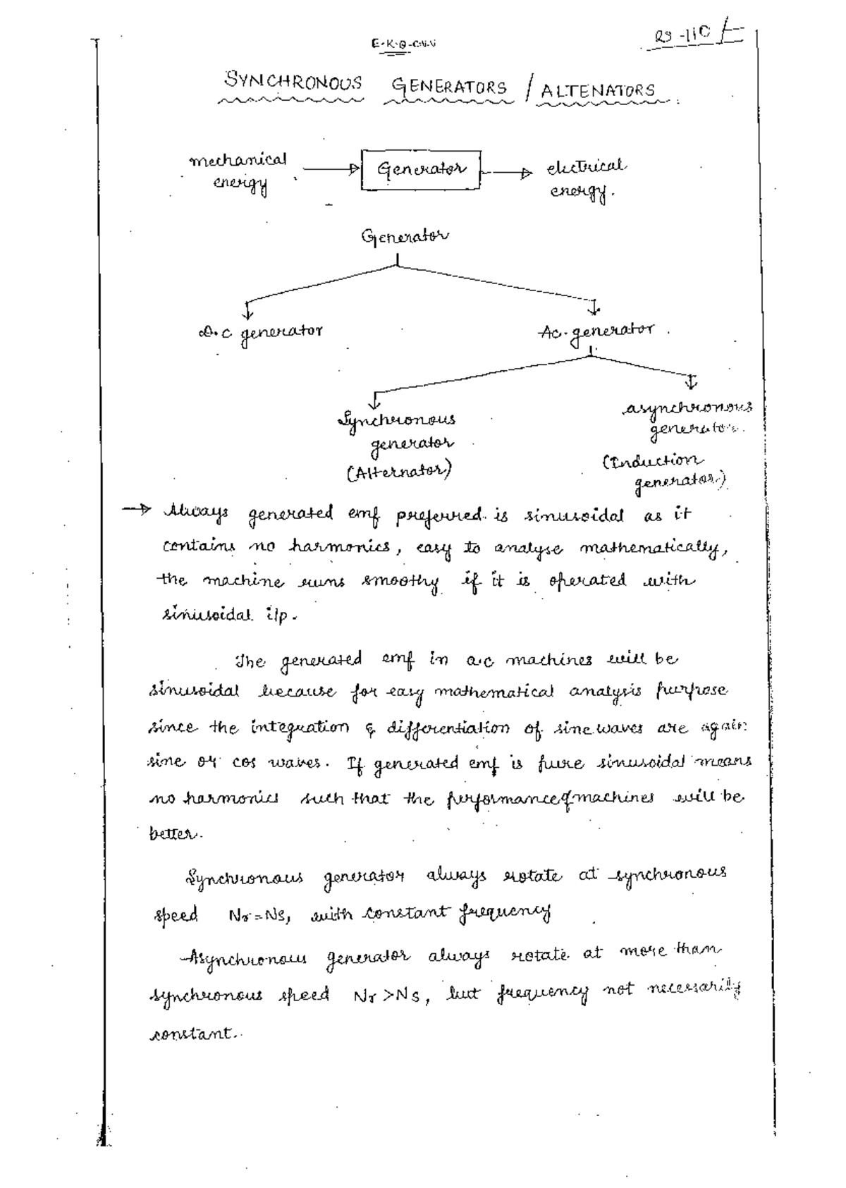 Synchronous Machines - Electrical Machine Design - Studocu