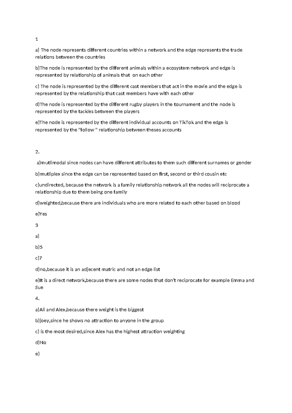 Css Styling Notes 1 A The Node Represents Different Countries Within A Network And The Edge 