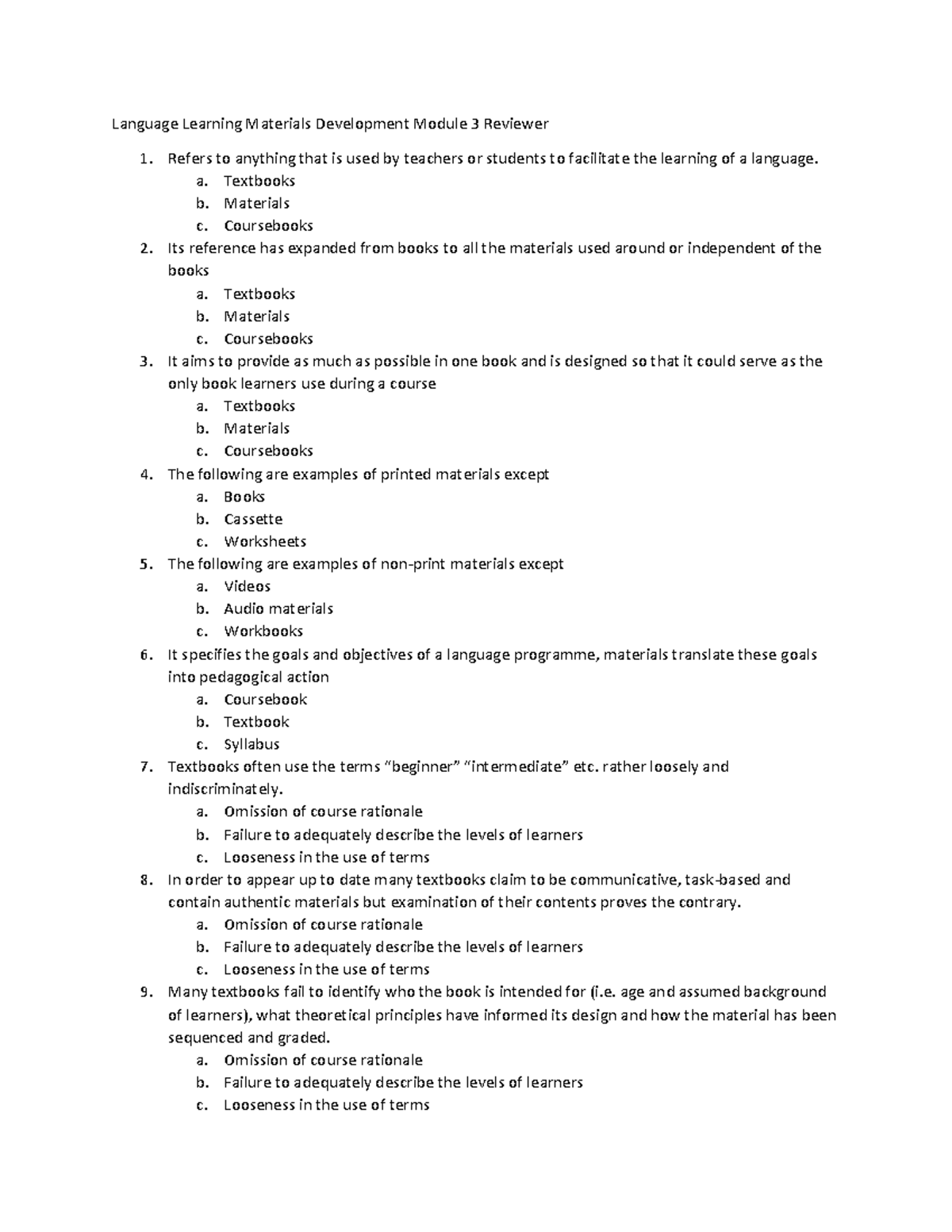 Language Learning Materials Development Module 3 Reviewer A language-learning-materials-development-module-3-reviewer-a