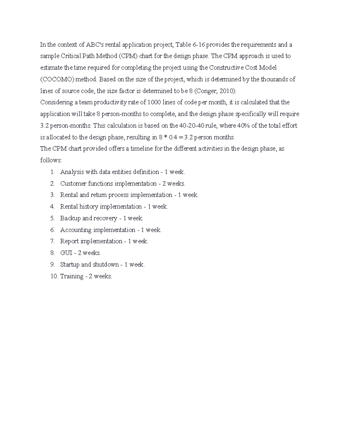 CS 4403 wrt 2 - Do not copy and paste, use as a study guide - In the context of ABC's rental ...