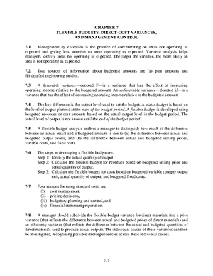 Chapter 5- Cost - This material is from my teacher - Chapter Seven: Cost Allocation Cost ...