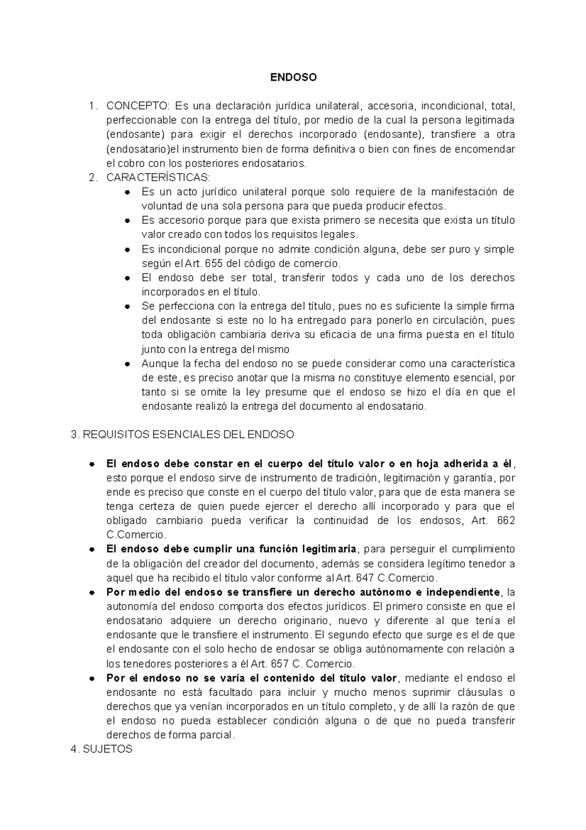 Endoso - Títulos valores - UMNG - Studocu