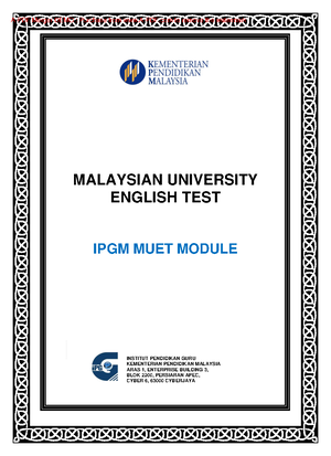 MUET speaking sample questions - One of the questions that came out for ...