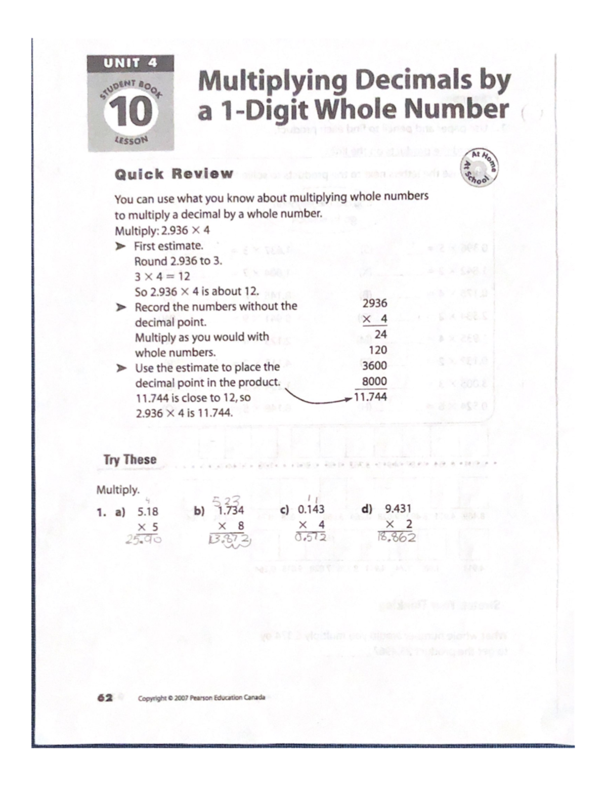 10 - practise work - Math 101 - Studocu
