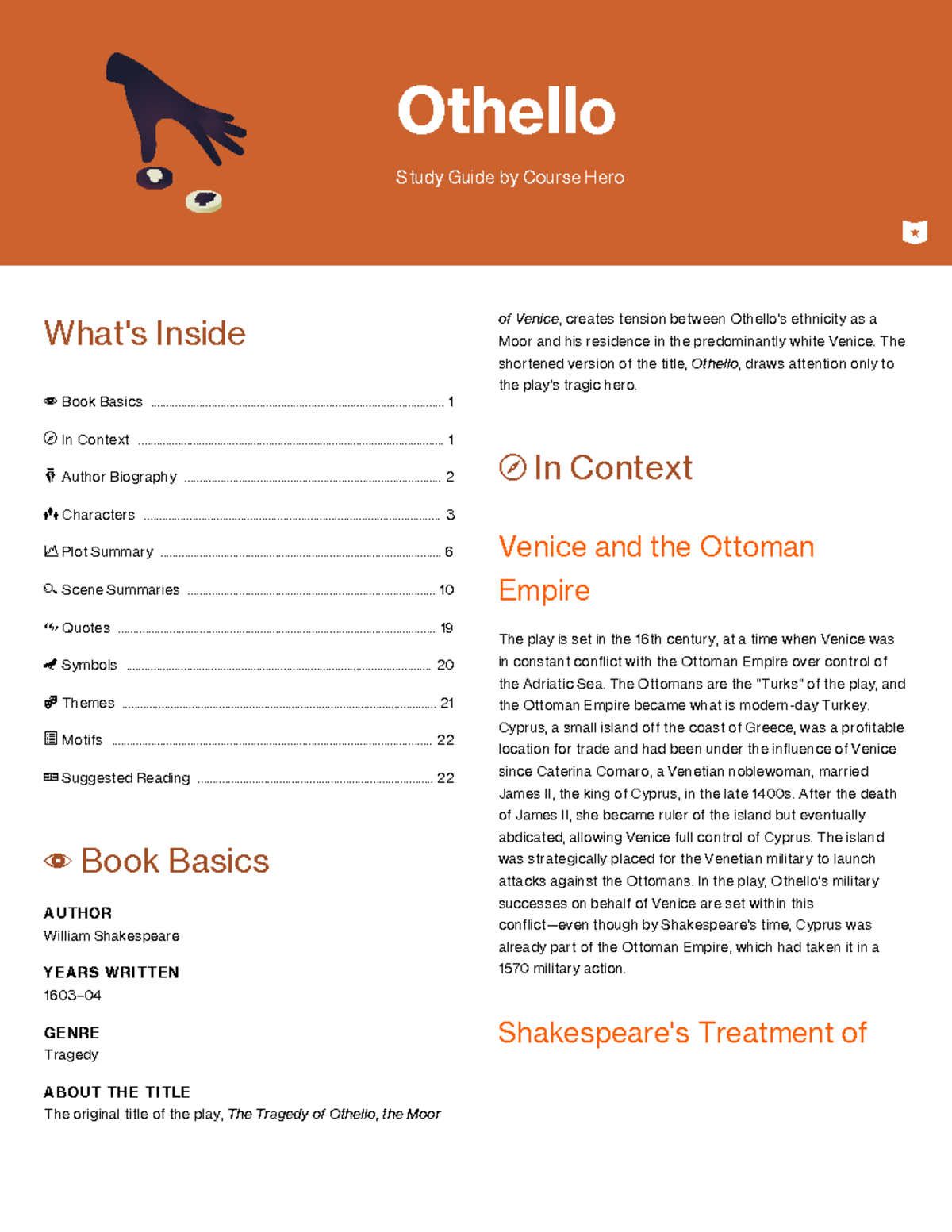 Othello-Course-Hero - ddddd - Othello Study Guide by Course Hero What's ...