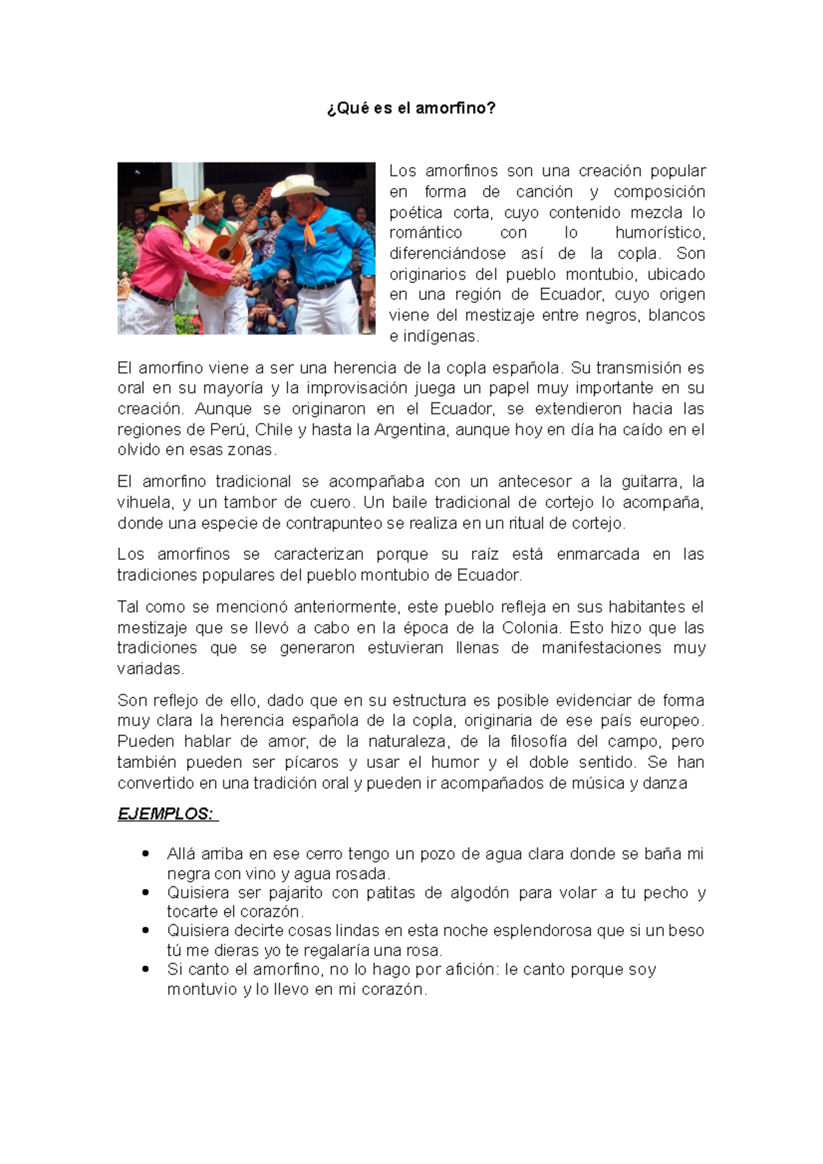 Qué es el amorfino - ¿Qué es el amorfino? Los amorfinos son una ...