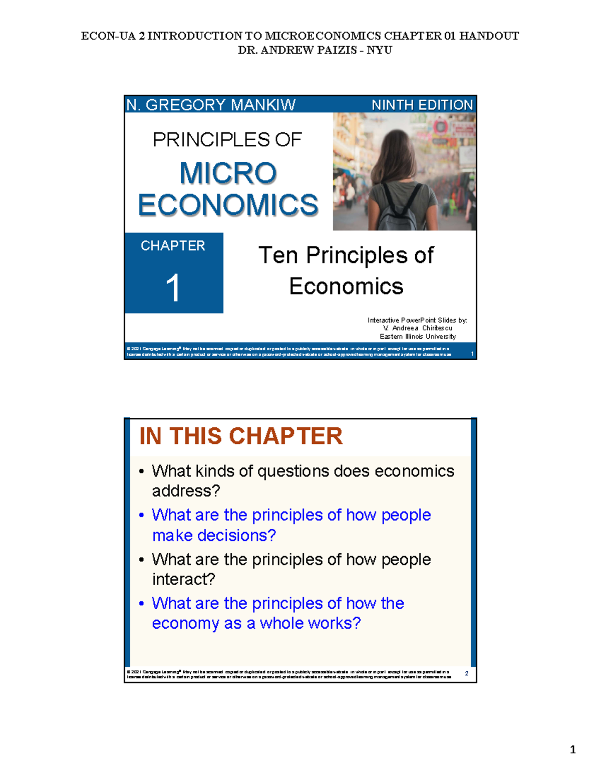 CH01 TEN Principles OF Economics-PDF - Interactive PowerPoint Slides by ...