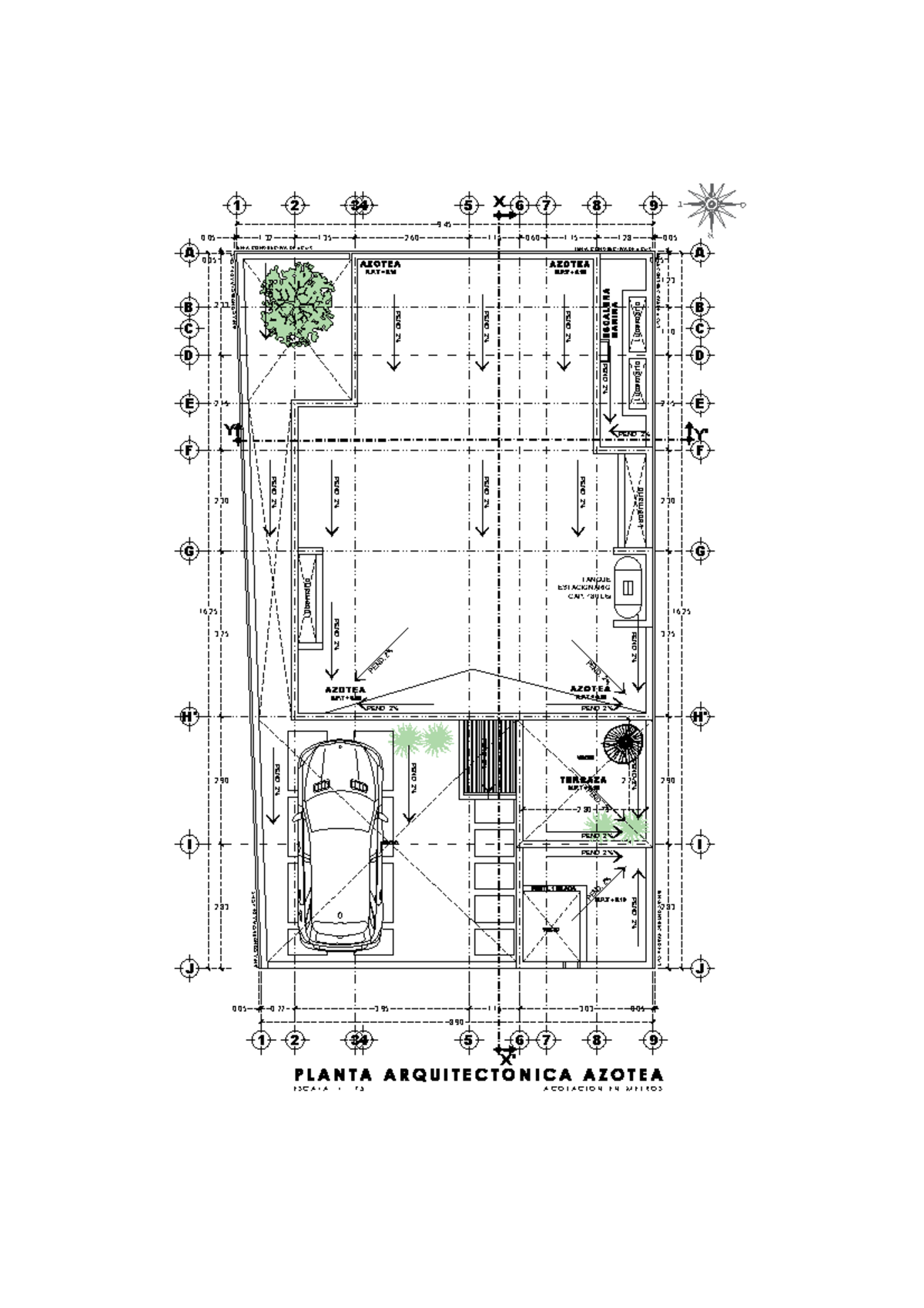 Planta azotea - 2. 2. 0. 1. 1. 2. 0. 0. 9. 0. 2 2 3 2 2 1. 16. 3. 1. 3 ...