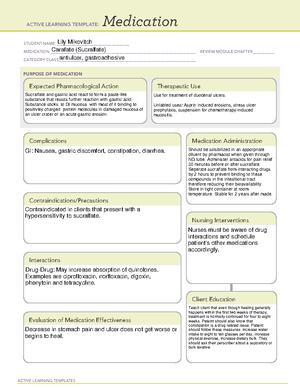Med Card- Ancef - Drug Card - ACTIVE LEARNING TEMPLATES Medication ...