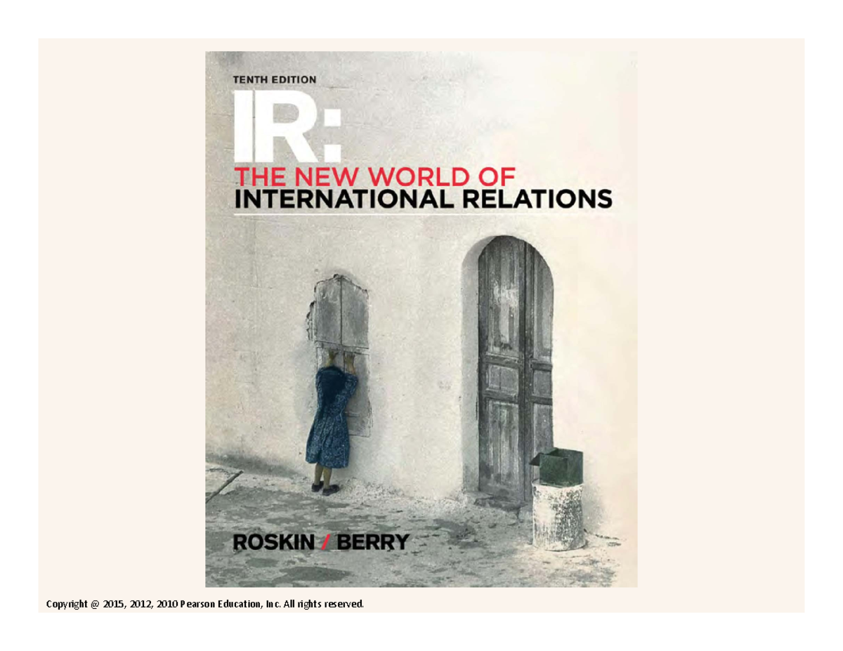 Ch 10 latin america - Lecture notes Chapter 10 - IR: The New World of ...